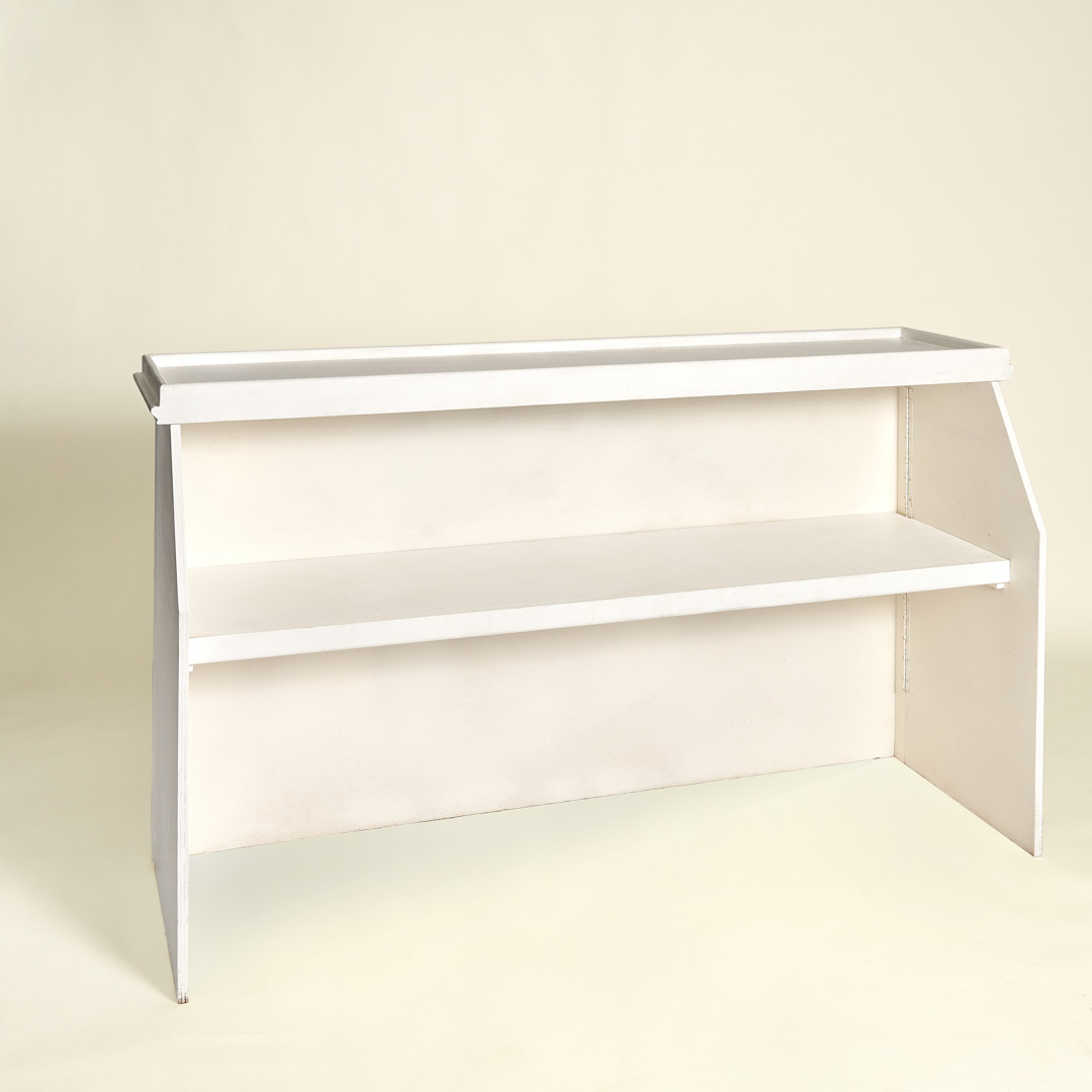 6' Portable White Wood Bar - Party Reflections, Inc.