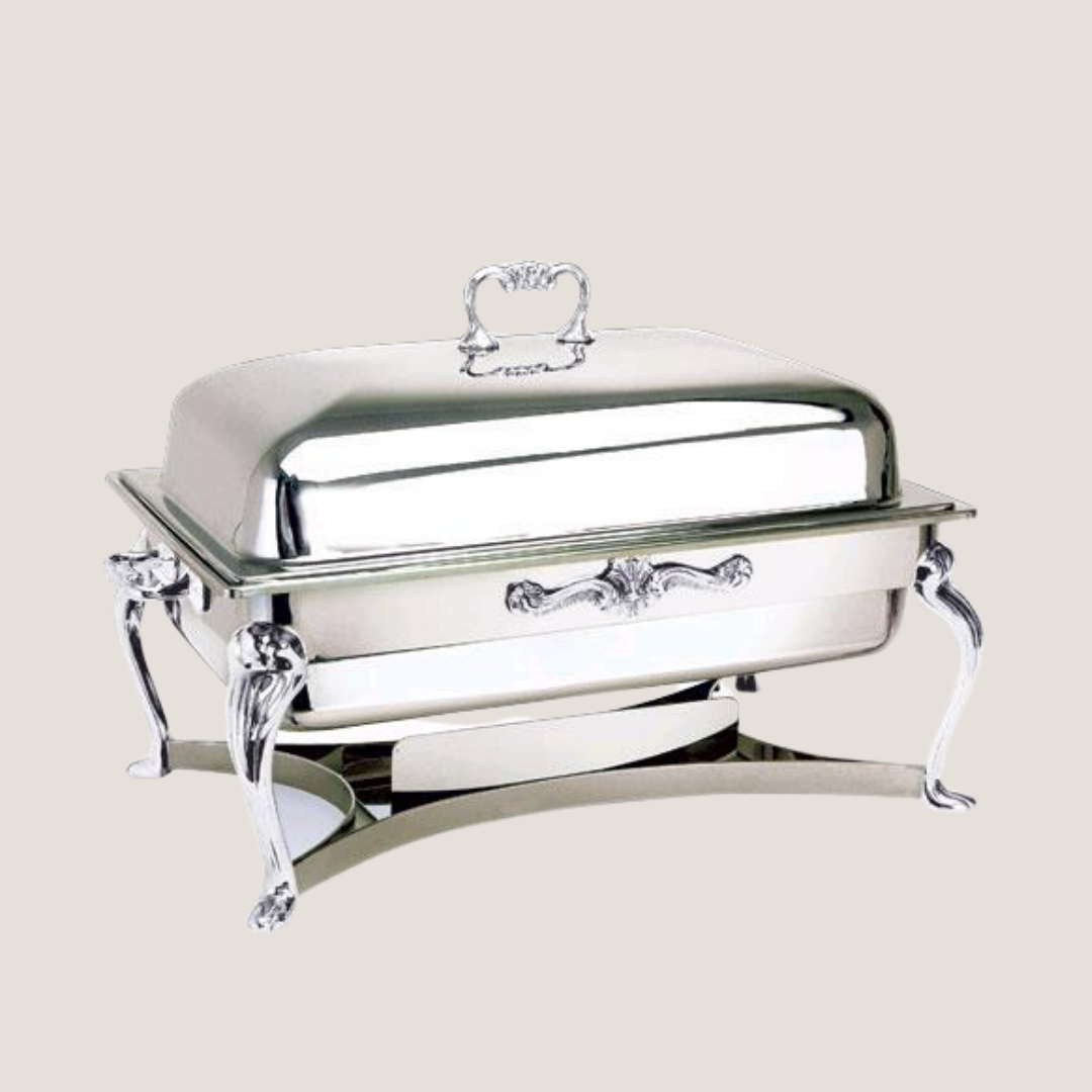 8 Qt Rect Silver Chafing Dish - Party Reflections, Inc.