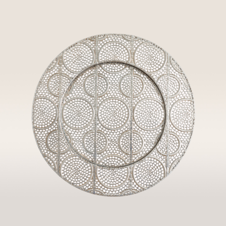 Silver Valencia Charger - Party Reflections, Inc.