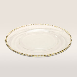 Gold Beaded Charger - Party Reflections, Inc.
