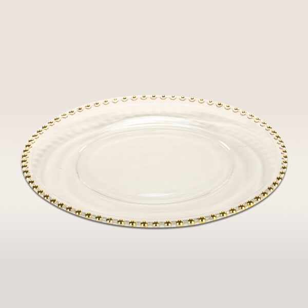 Gold Beaded Charger - Party Reflections, Inc.