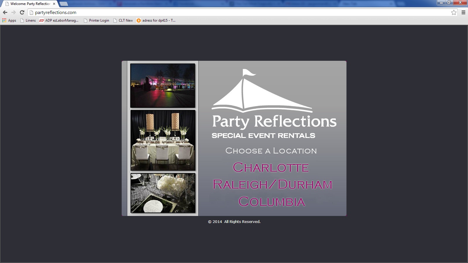 Party Reflections Launches New Website - Party Reflections, Inc.