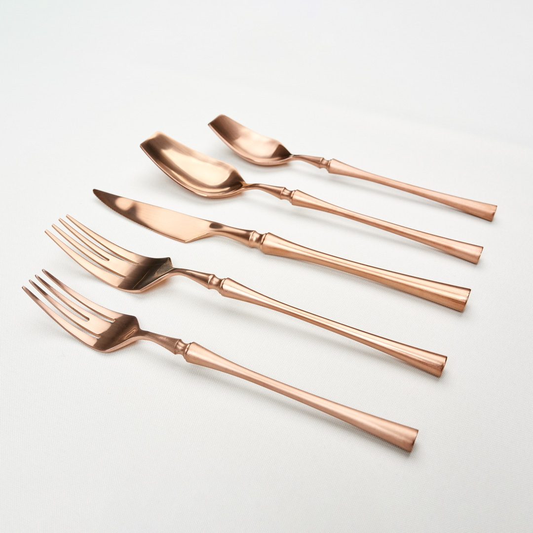 Willow Rose Gold Flatware - Party Reflections, Inc.