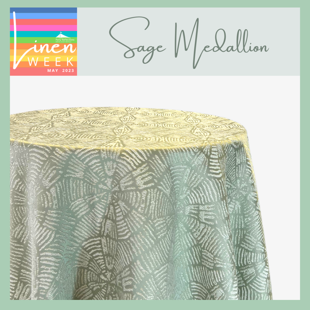 Linen Week 2023: 25 New Linens to Rent - Party Reflections, Inc.