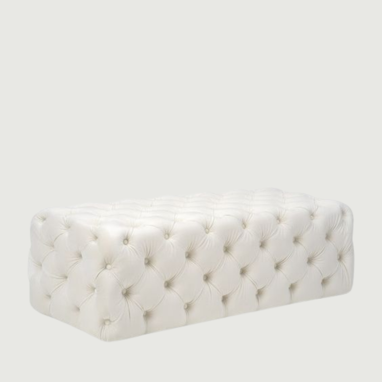 Fifi Velvet Ottoman - Party Reflections, Inc.