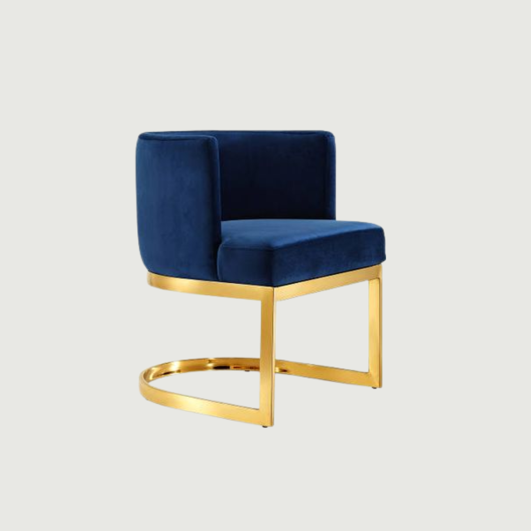 Blu Velvet Armchair - Party Reflections, Inc.