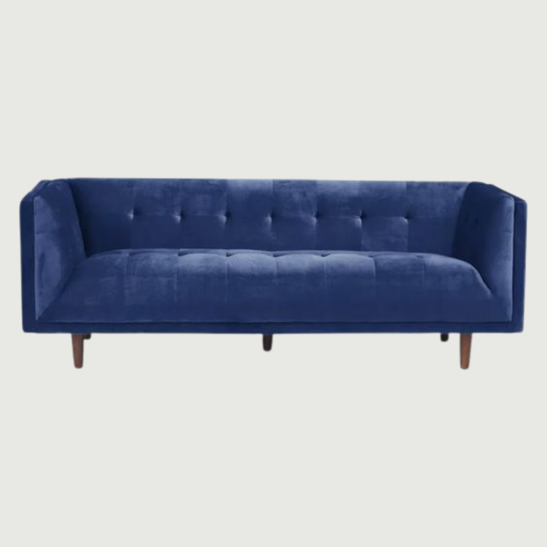 Sapphire Velvet Sofa - Party Reflections, Inc.