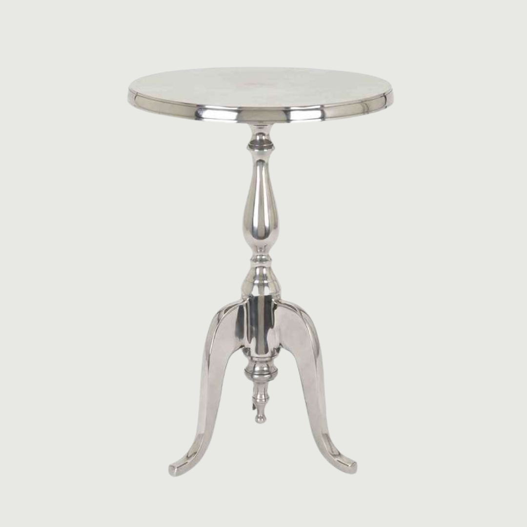 Darian Silver Side Table - Party Reflections, Inc.